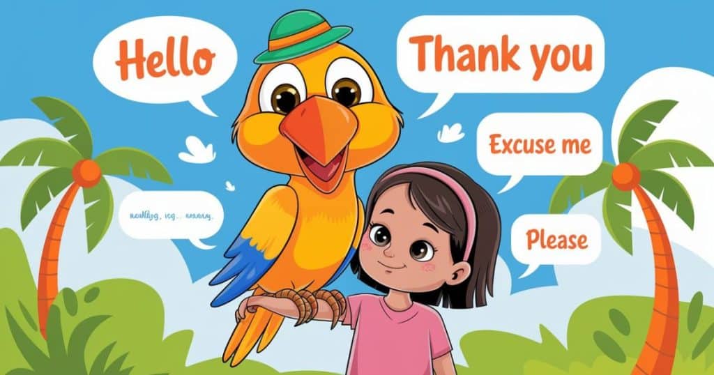 Pip the Polite Parrot | Fun 5-Minute Story About Manners