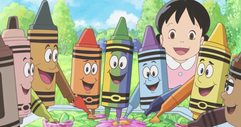The Rainbow Crayon's Lesson | Teamwork Tale for Kids